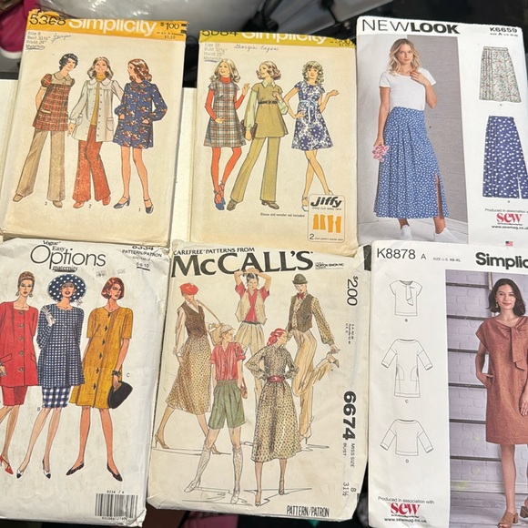Simplicity | Office | Vintage Sewing Patterns Bundle Of 6 Mccalls ...